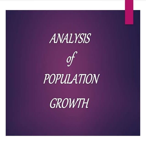 analysis of population growth | PPT
