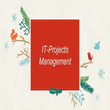 IT-Projects Management presentation | PPTX