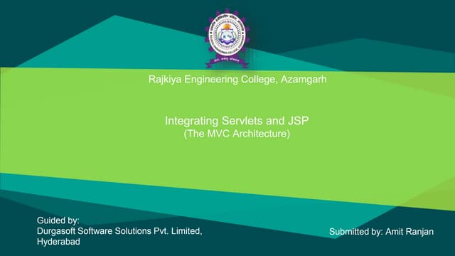 Integrating Servlets And Jsp The Mvc Architecture Ppt