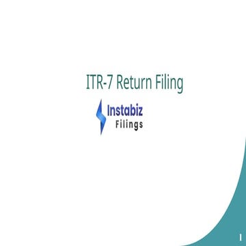 Comprehensive Guide to Filing ITR-7 Efficiently | PPT