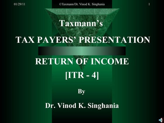 ITR filing ( Income Tax Return) | PPTX | Government Support and Welfare ...