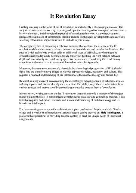 Essay On It Revolution.pdf