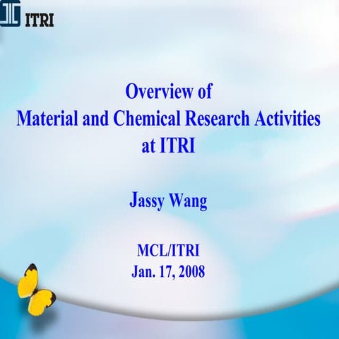 ITRI Jassy Wang | PPT