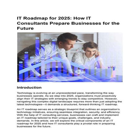 IT Roadmap for 2025: How IT Consultants Prepare Businesses for the ...