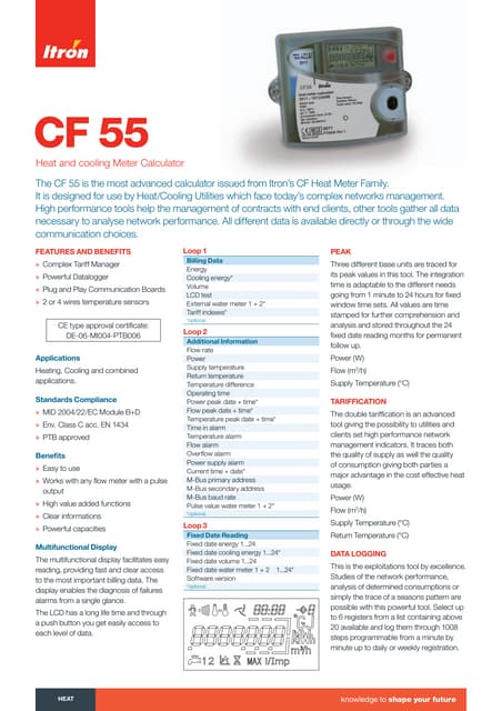 Itron US BR 473 Ultrasonic Flow Meter - Brochure - English | PDF ...