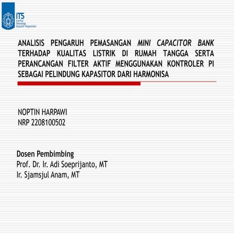 Rumus menghitung kebutuhan capasitor bank | DOCX