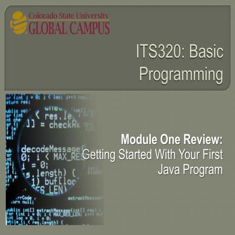 Its320 | PPTX | Programming Languages | Computing