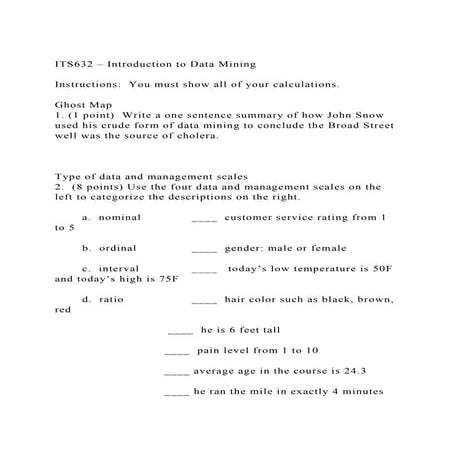 ITS632 – Introduction to Data MiningInstructions You must sh.docx