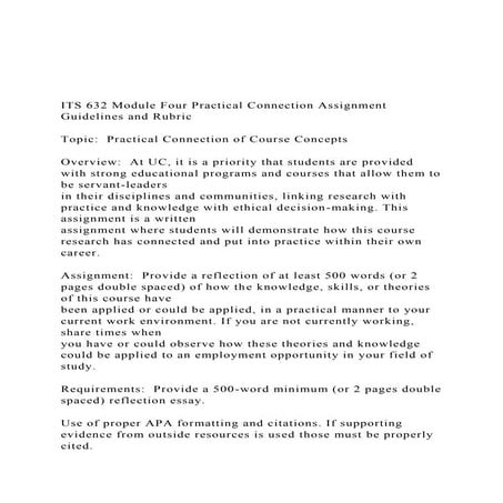 ITS 632 Module Four Practical Connection Assignment Guidelin.docx