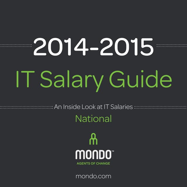 2014-2015 IT Salary Guide | PDF