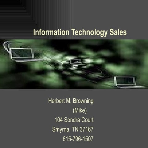 It Sales | PPT