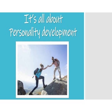 personality development | PPTX