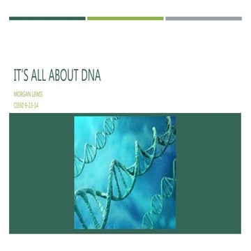It's all about dna | PPT