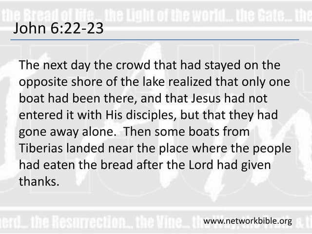 Jesus, The Bread of Life | PPT