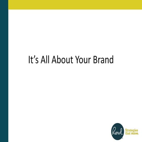 Its all about your brand | PPT