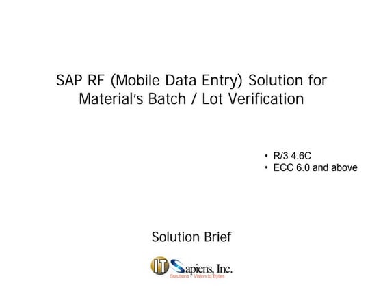 Shelf Life Planning in S/4 HANA Classic MRP | PDF | Computer Software and Applications | Computing
