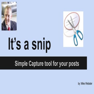 It's a snip. | PPT