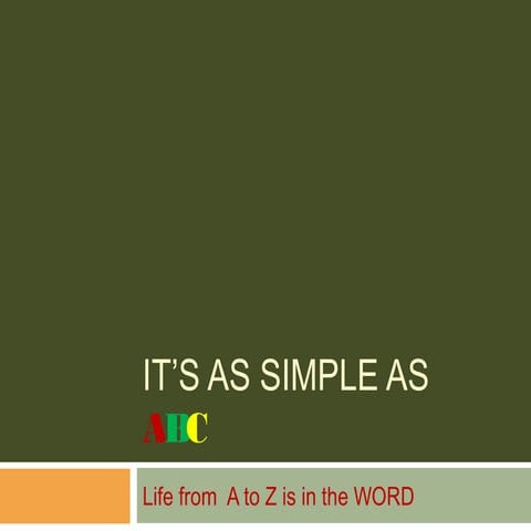 It’s as simple as ABC | PPT