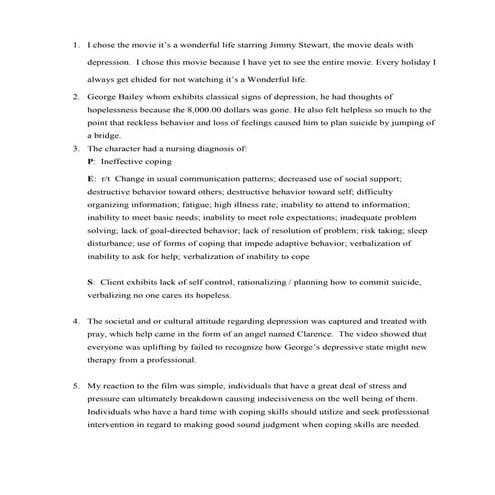 It's a wonderful life | DOCX