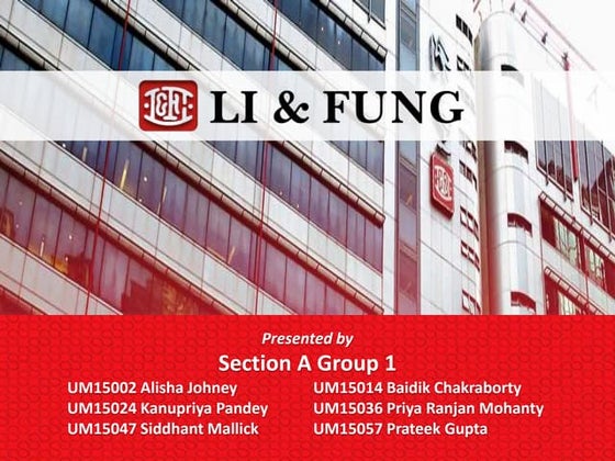 Li Fung Supply Chain Management | PPTX | Logistics | Business