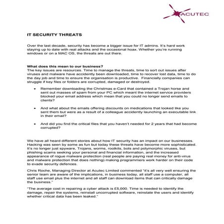 IT security threats and endpoint security | PDF