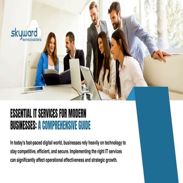 Essential IT Services For Modern Businesses: A Comprehensive Guide | PPT