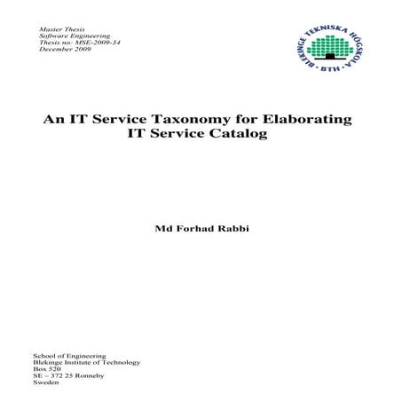 What is a Service Taxonomy and Why Do I Need One? | PPTX