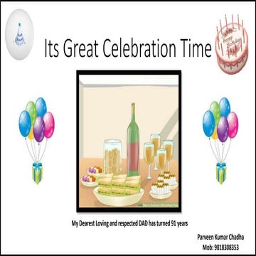Its great celebration time | PPTX