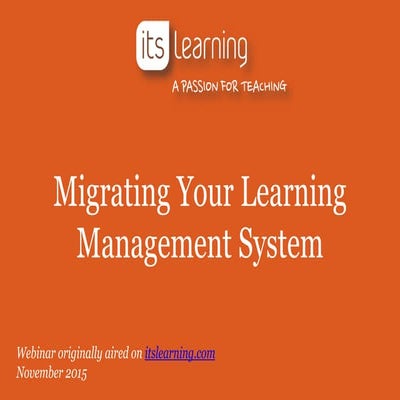7 Steps to Migrating to Your Learning Management System (LMS) | PDF