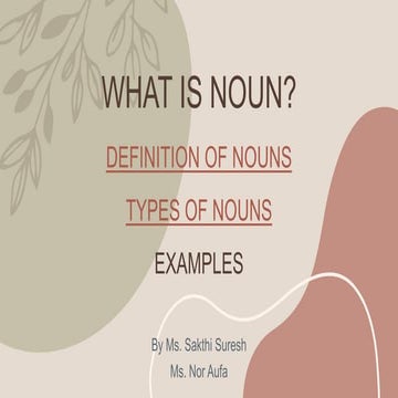 TYPES OF NOUNS - ENGLISH GRAMMAR TEACHING | PPTX
