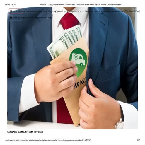 Legal Extortion in Cannabis - Community Impact Fees Skyrocket Over $50 ...