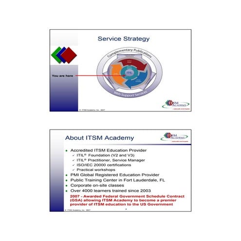 ITIL Service Strategy | PPTX