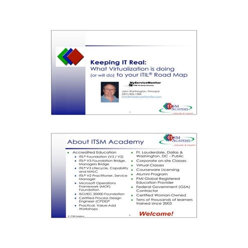 Itil Virtualization Itsm Academy Webinar Pdf