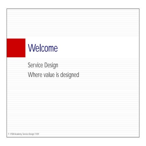 Itil V3 And Service Design Itsm Academy Webinar Pdf
