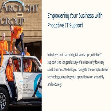 It Small Business Support - ArcLight Group | PDF