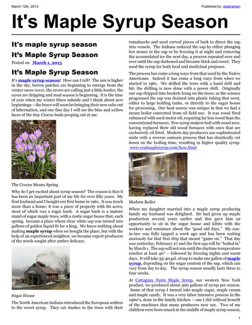 Syrup | PPTX | Woodworking | Arts and Crafts