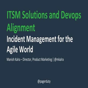 ITSM Solutions and DevOps Alignment | PPT | Cloud Computing | Internet