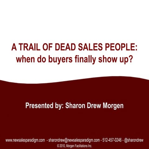 A Trail Of Dead Sales People | PPT