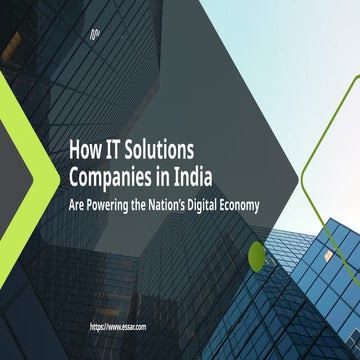 IT Solutions Companies in India Are powering Digital Economy | PPTX