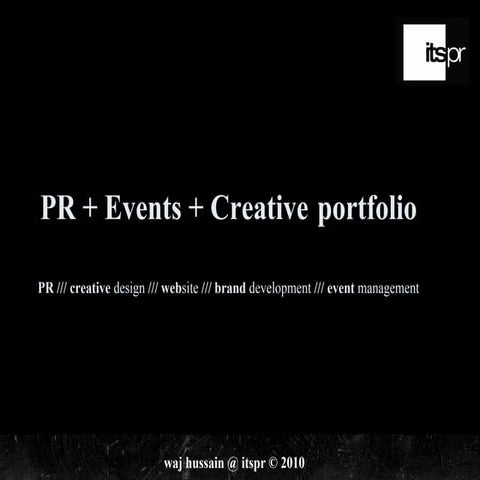PR+Events+Creative Portfolio | PPT