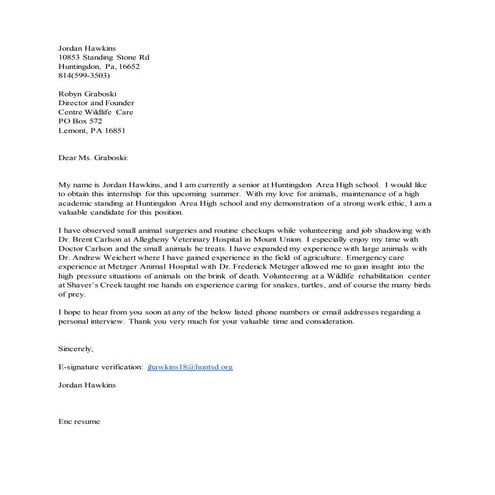 English cover letter | PDF