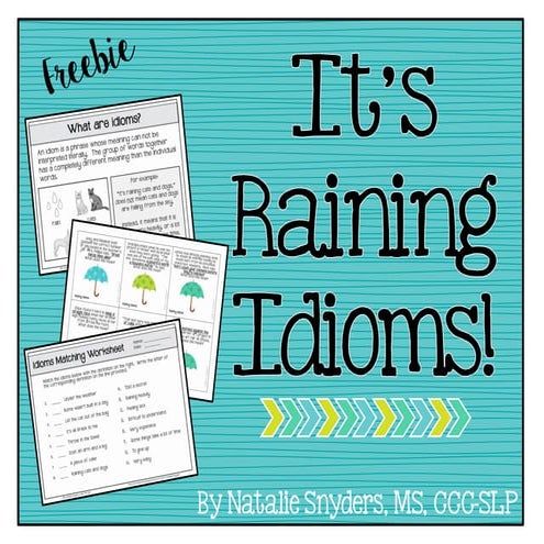 ItsRainingIdiomsAFigurativeLanguageActivity.pdf