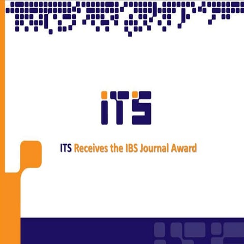 ITS Receives the IBS Journal Award | PPT