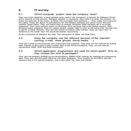 It survey | DOCX | Computing | Technology & Computing