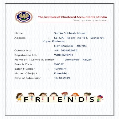 Friendship Document | PDF