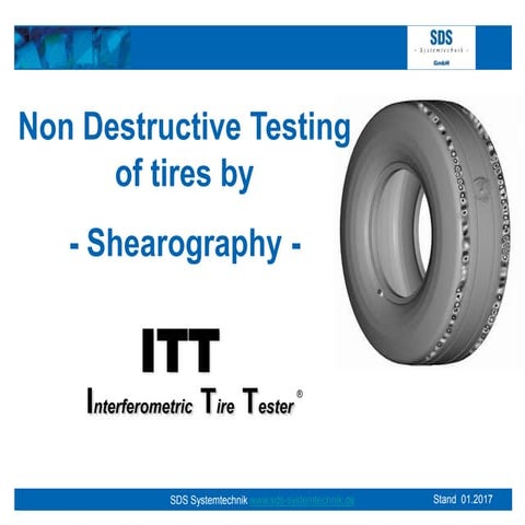 Shearograhy in the tire industry - short course | PPTX