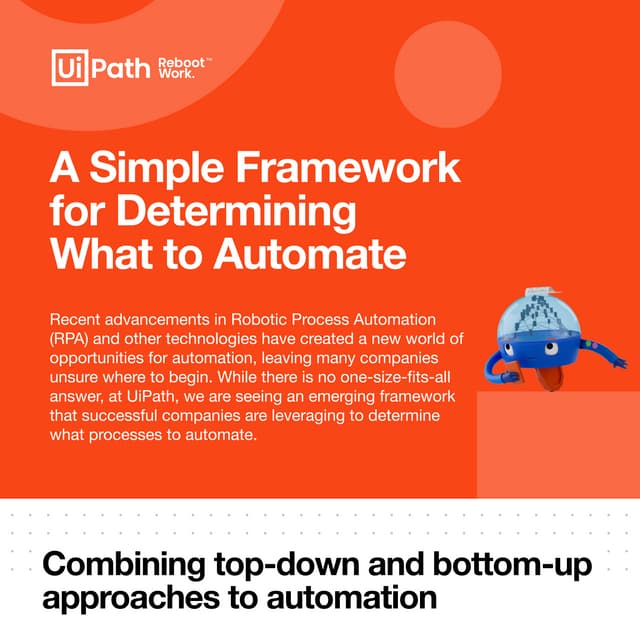 A Simple Framework for Determining What to Automate | PDF