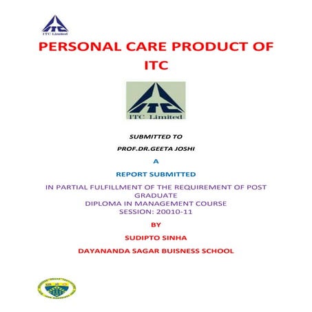 EFFECTIVE SHAMPOO BOTTLE DISTRIBUTION OF ITC LTD | DOCX
