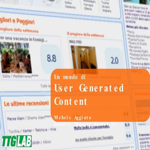 TTG Lab: User Generated Content | PPT
