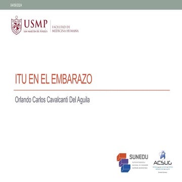 INFECCION DE TRACTO URINARIO (ITU) EN GESTANTES | PDF